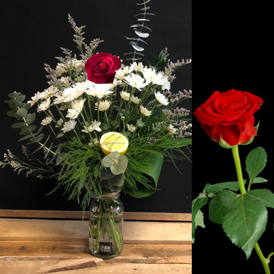 Bouquet Moment d'amours vase inclus - Fleuriste Foliole Rosemère ...
